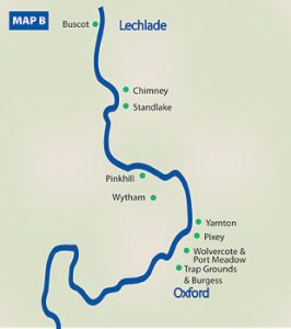 Map B: Lechlade to Oxford – Thames Wilderness